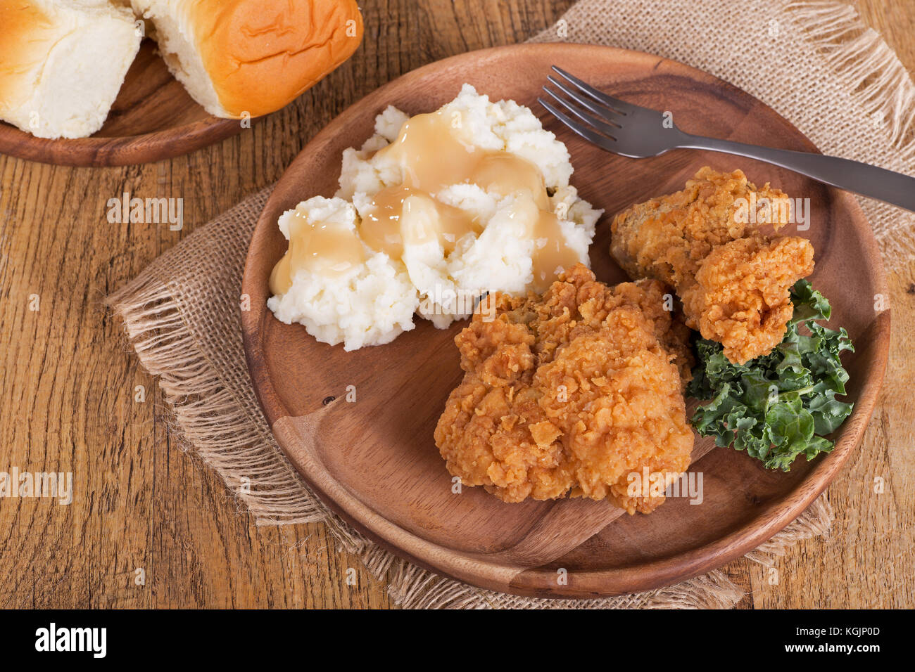 Fried Chicken Dinner Plate