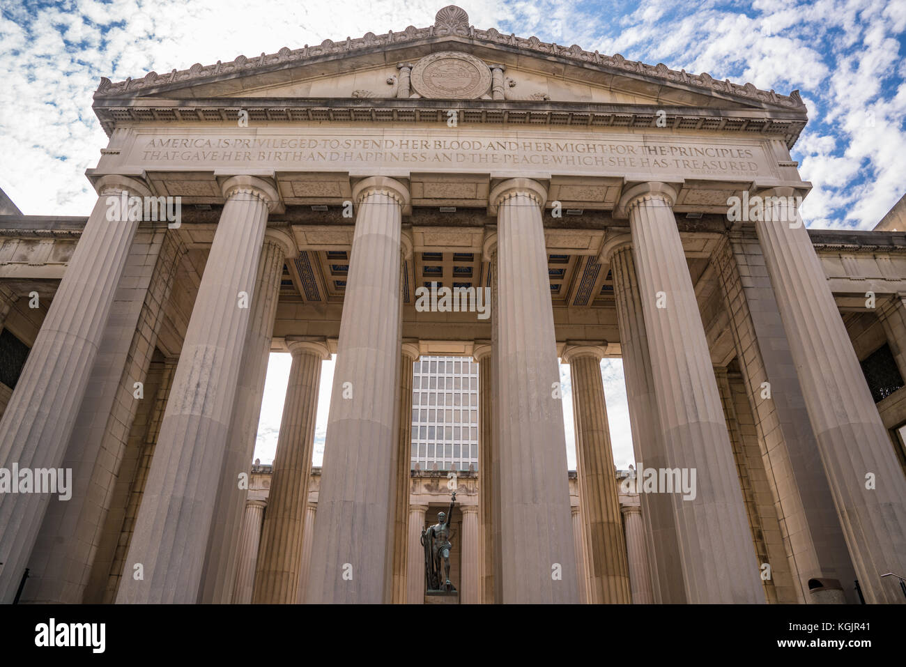 NASHVILLE, TN - OCT 9: Facade of the Nashville War Memorial Auditorium ...