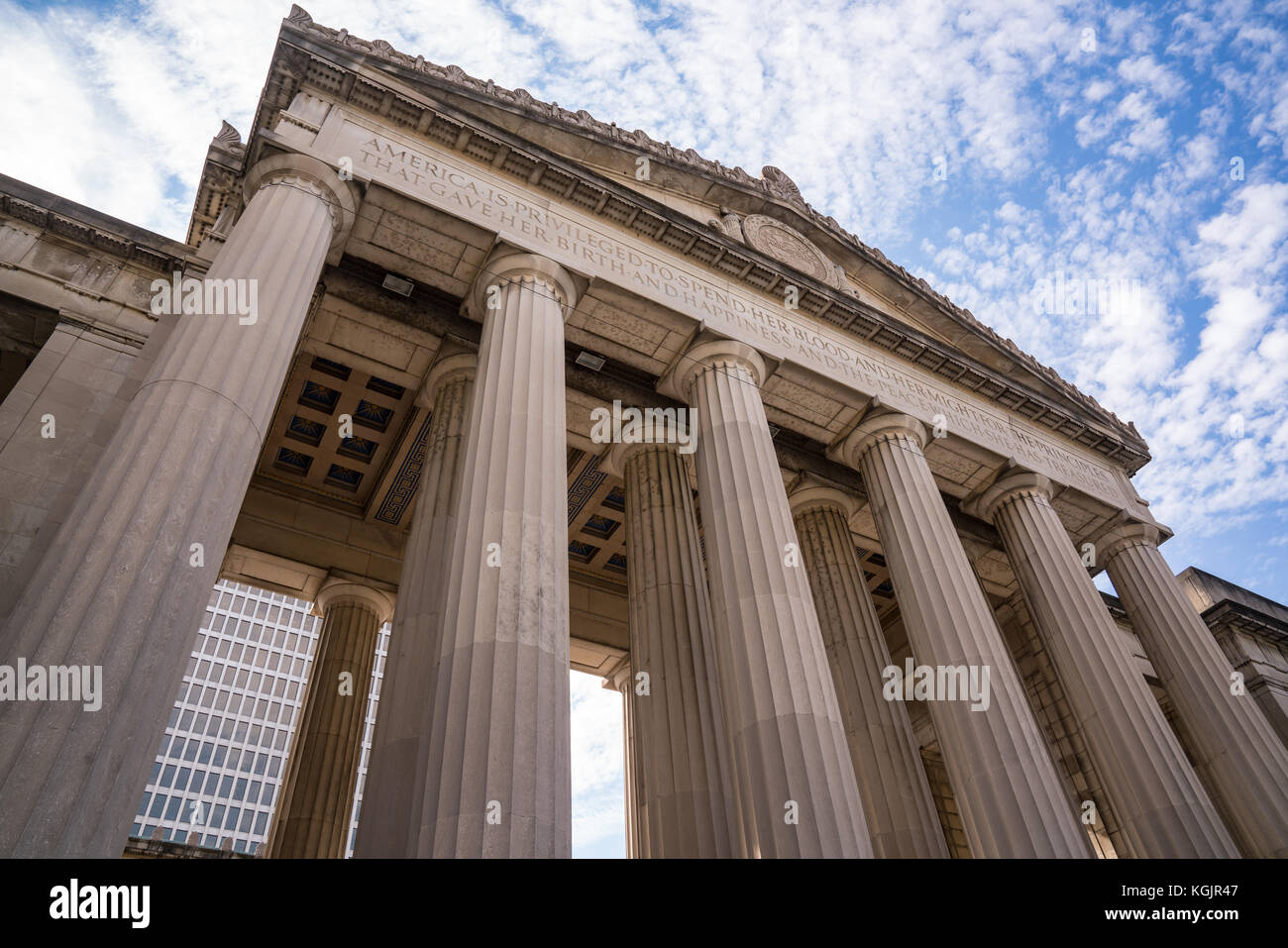 NASHVILLE, TN - OCT 9: Facade of the Nashville War Memorial Auditorium ...