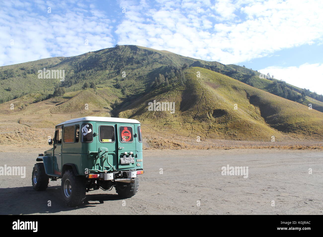 Jeep in Mount Bromo National Park, East Java, Indonesia Stock Photo - Alamy