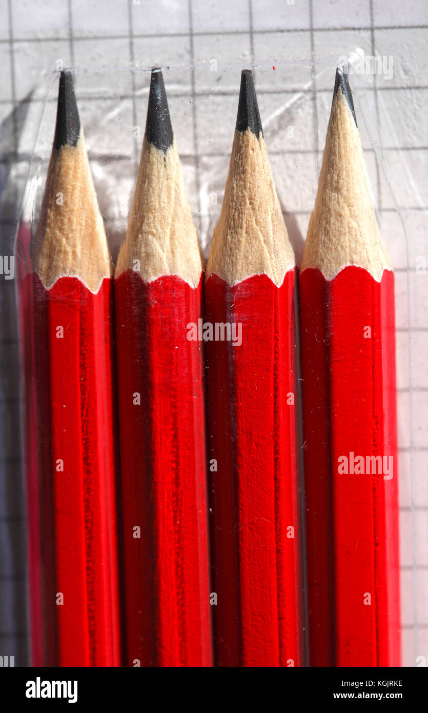 new pencils with points Stock Photo - Alamy
