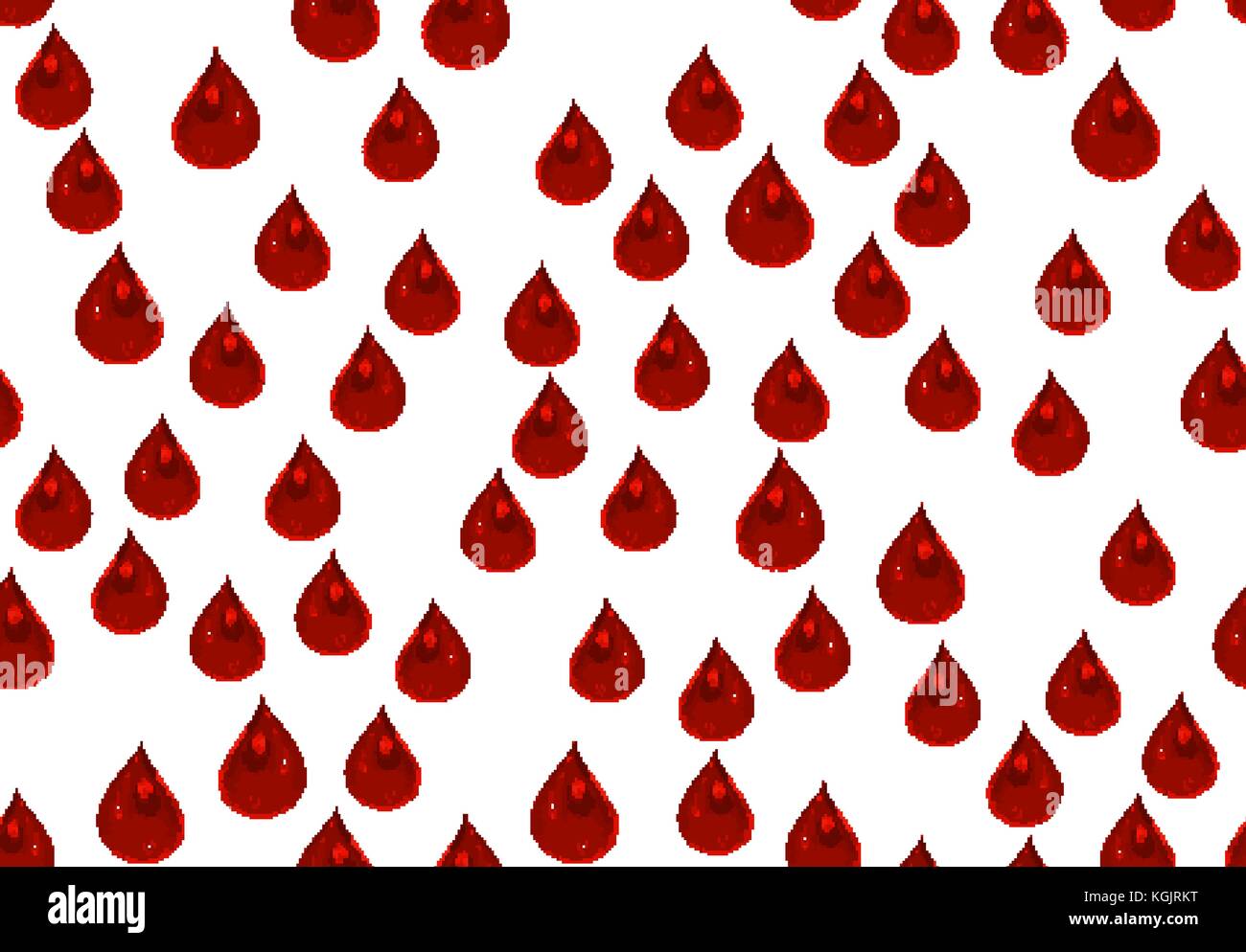 Pattern of red blood drops, seamless background Stock Vector Image ...
