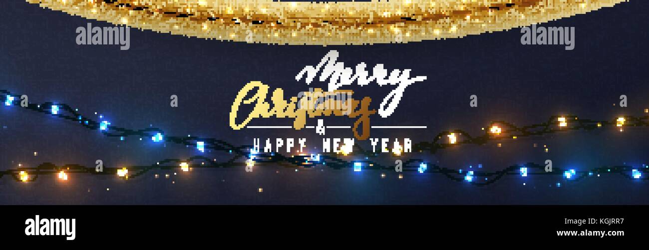 Christmas tinsel garland texture Stock Vector Images - Alamy