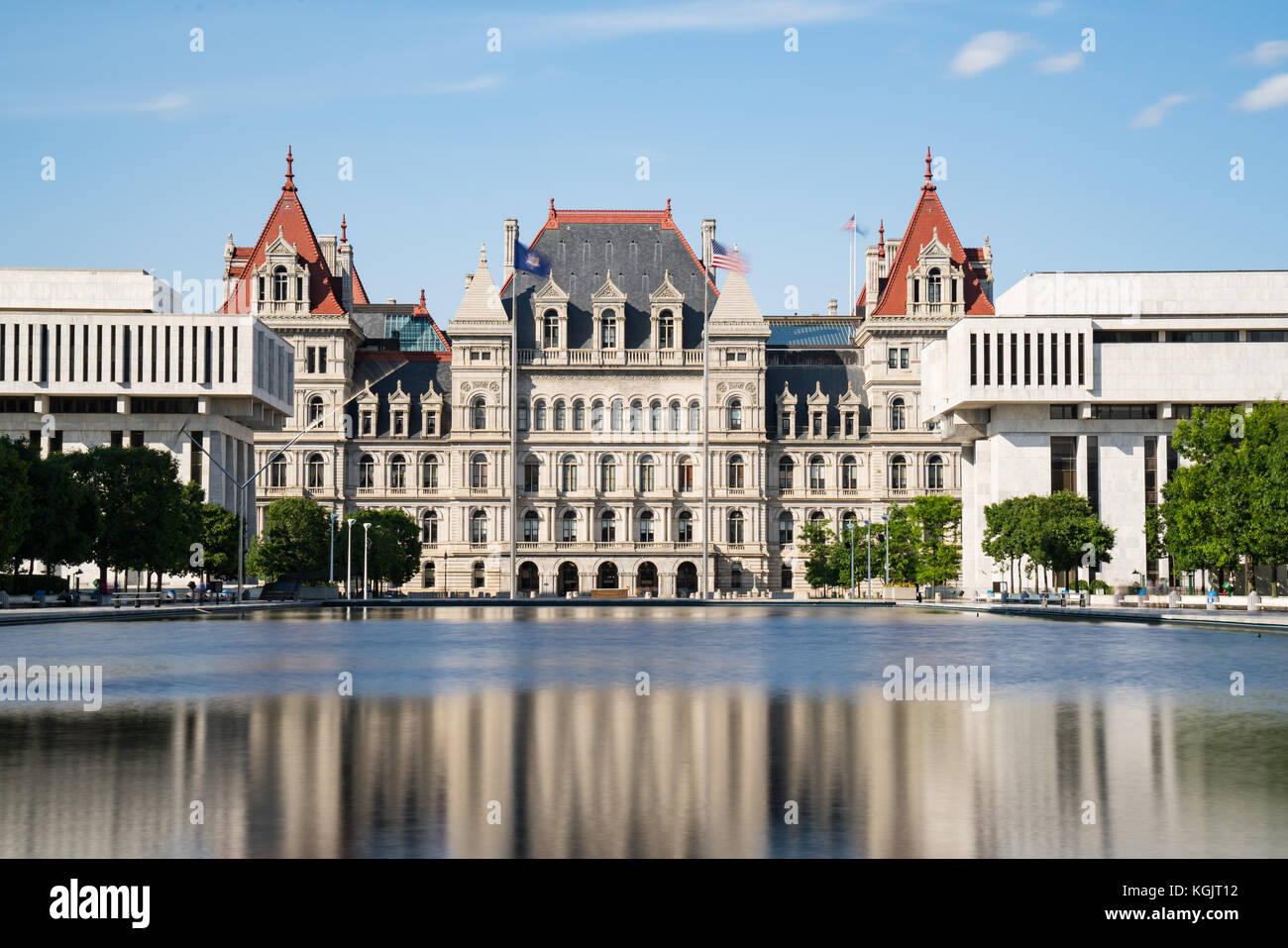 New York State Capitol Building on the Empire State Plaza in Albany ...