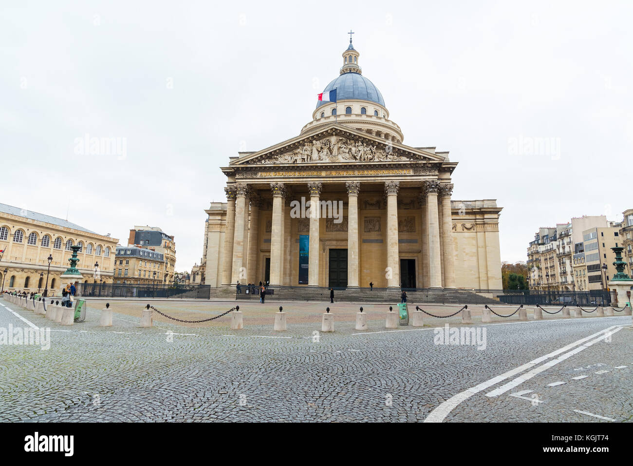 Front view of the impressive Pantheon in Paris, France Stock Photo - Alamy