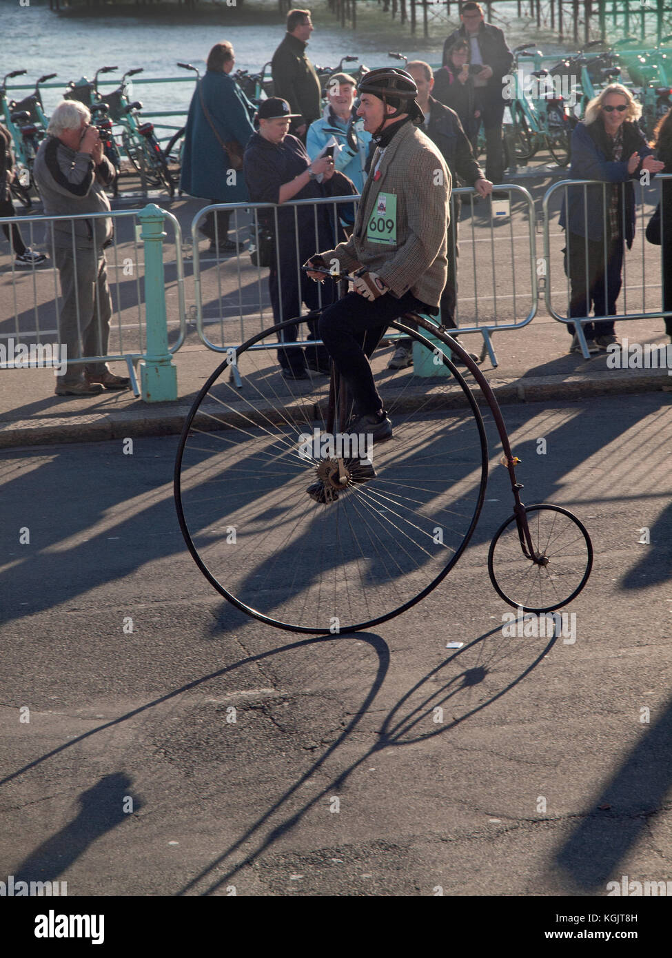Riding a penny farthing hi-res stock photography and images - Alamy