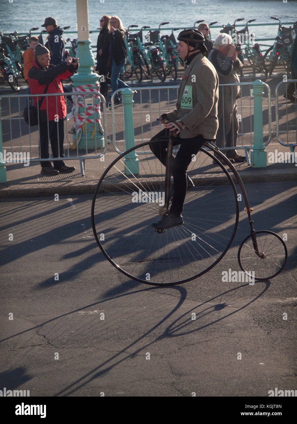 Riding a penny farthing hi-res stock photography and images - Alamy