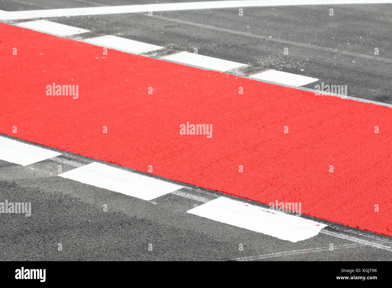 red colored cycle track Stock Photo - Alamy
