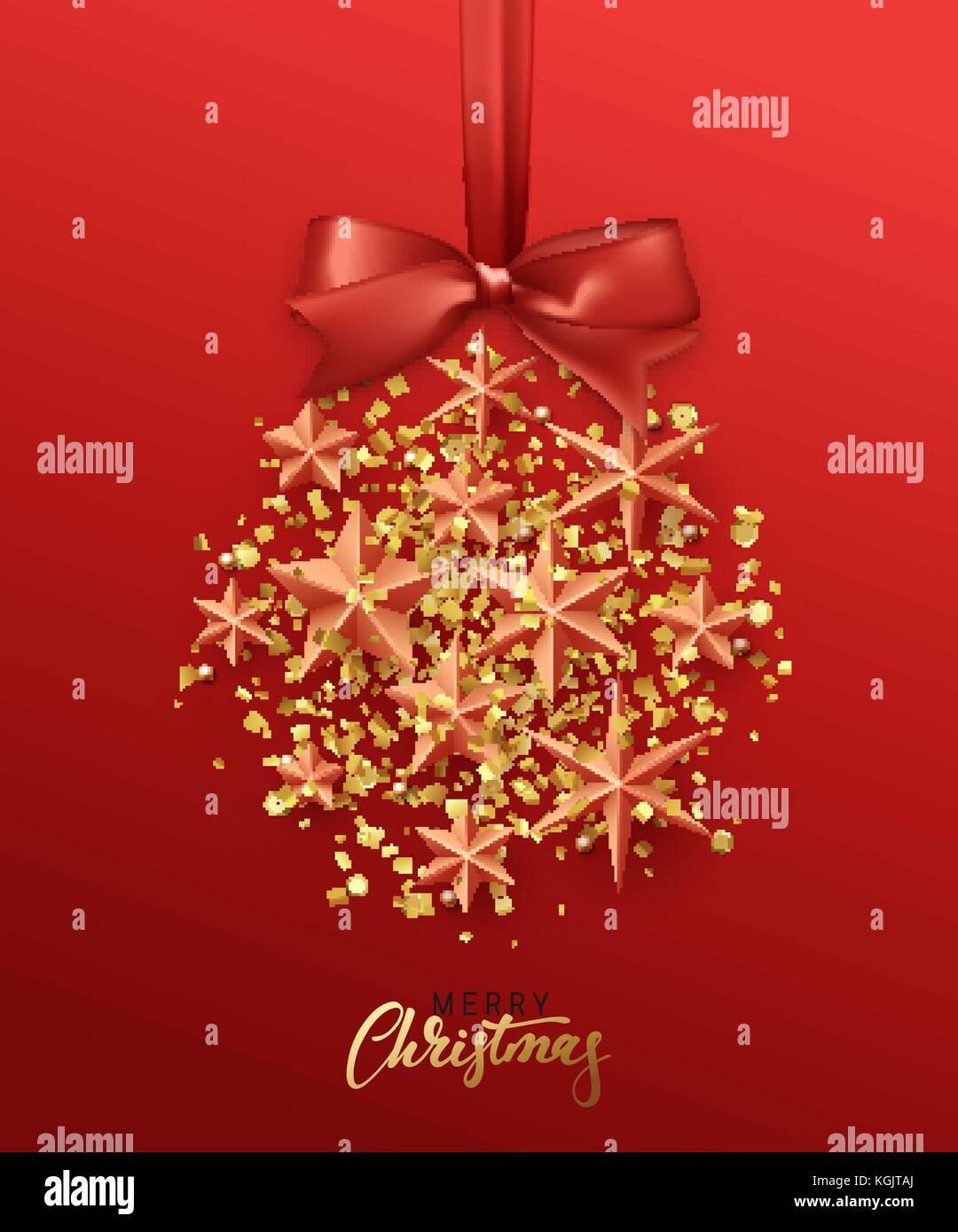 Frame made paper christmas Stock Vector Images - Alamy