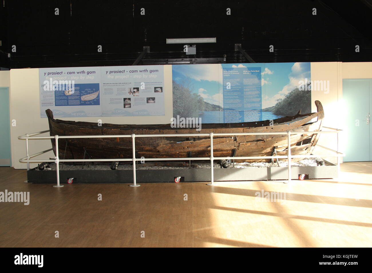 This restored 16th century boat is on display at the electric mountain ...