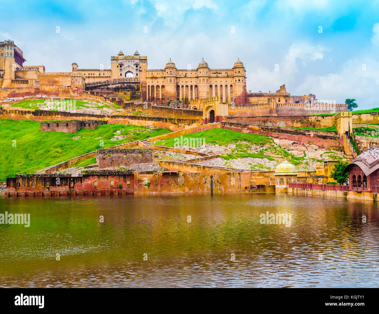 Scenic view of Amber Fort, Jaipur, Rajasthan, India Stock Photo - Alamy