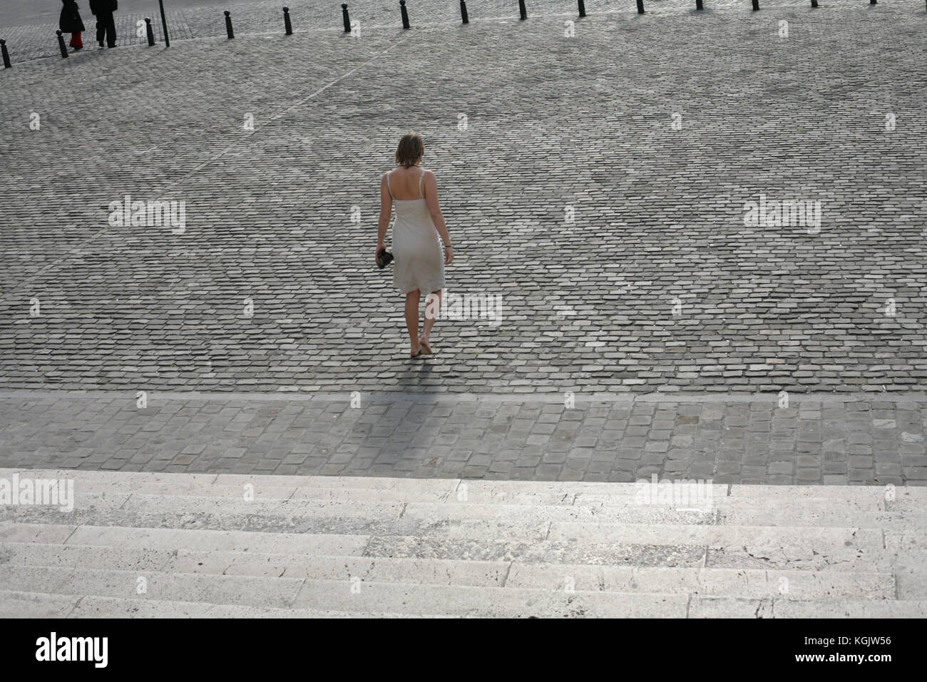 woman walking without shoes Stock Photo - Alamy