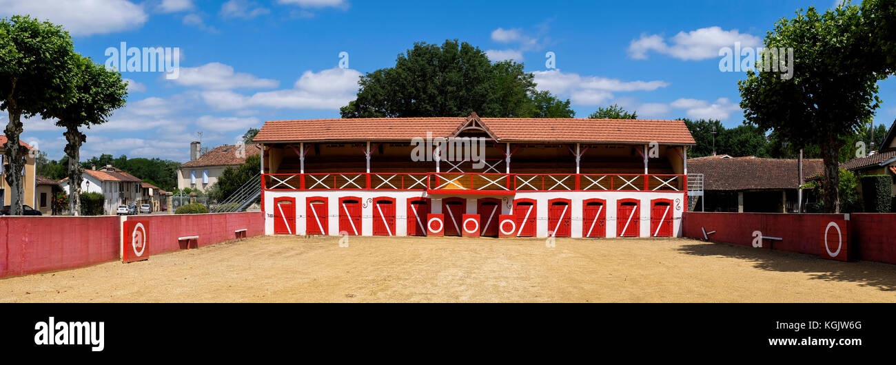 Bullring Manciet France where la Course Landaise is practised a form of ...