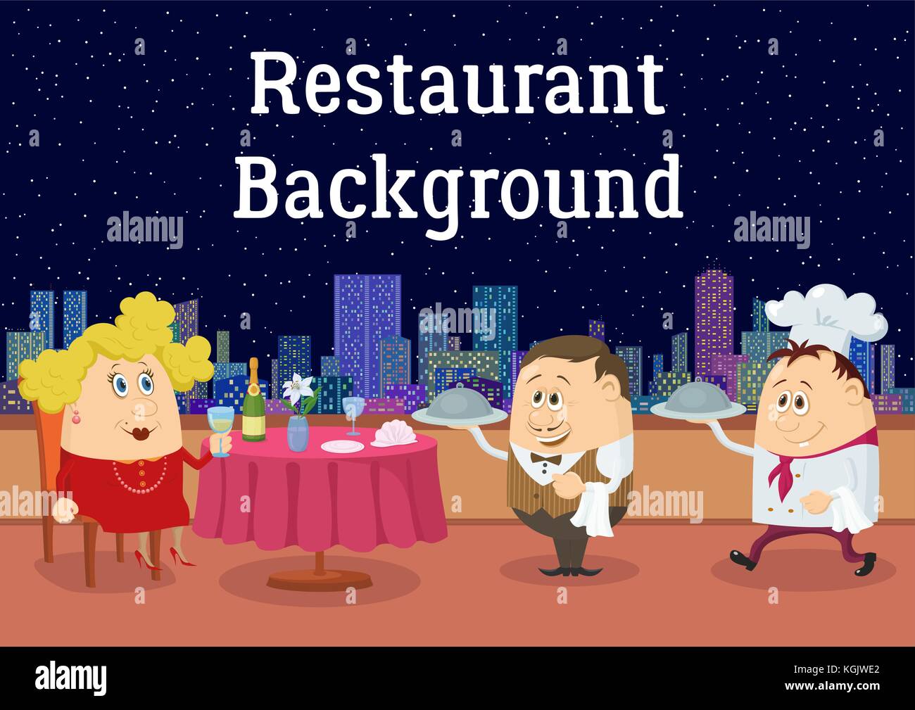Restaurant city lifestyle Stock Vector Images - Alamy