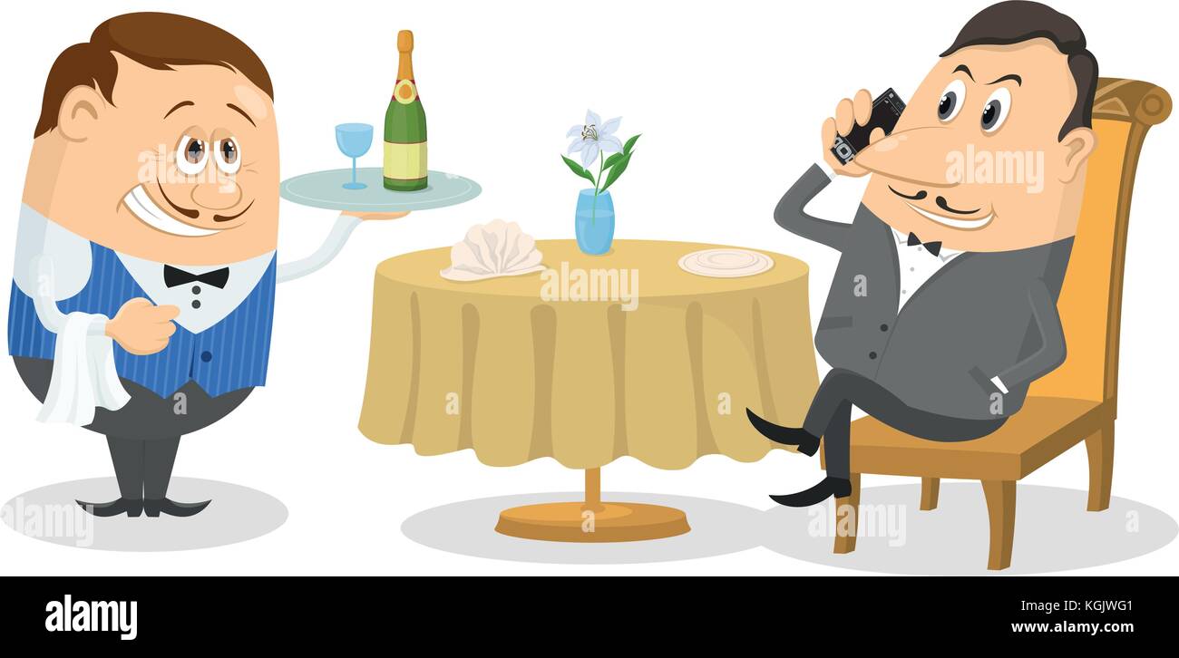 Restaurant cafe phone Stock Vector Images - Alamy