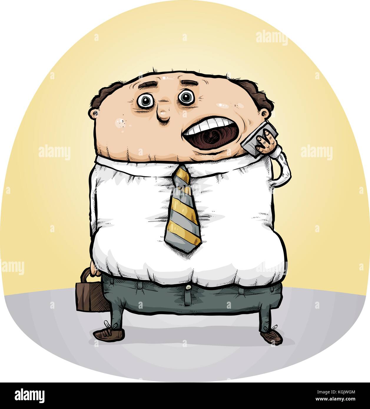 Male worker talking on Stock Vector Images - Alamy