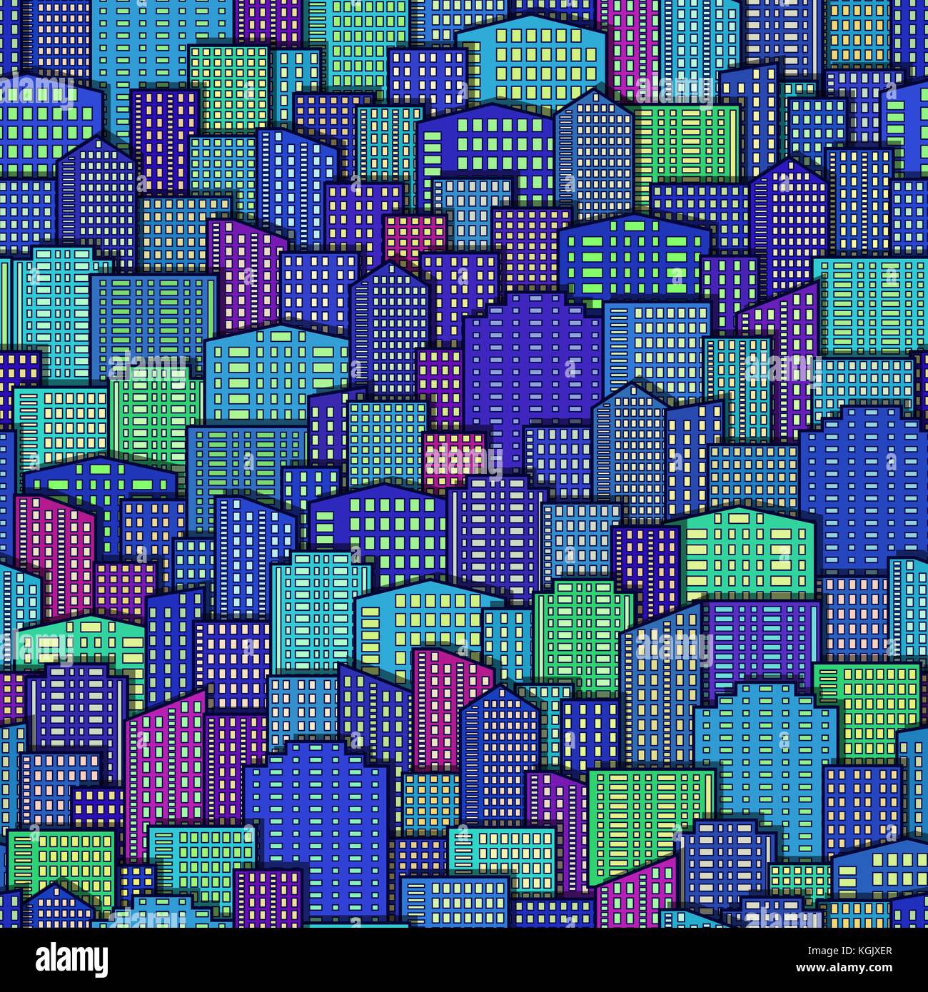 City, Seamless Background Stock Vector Image & Art - Alamy