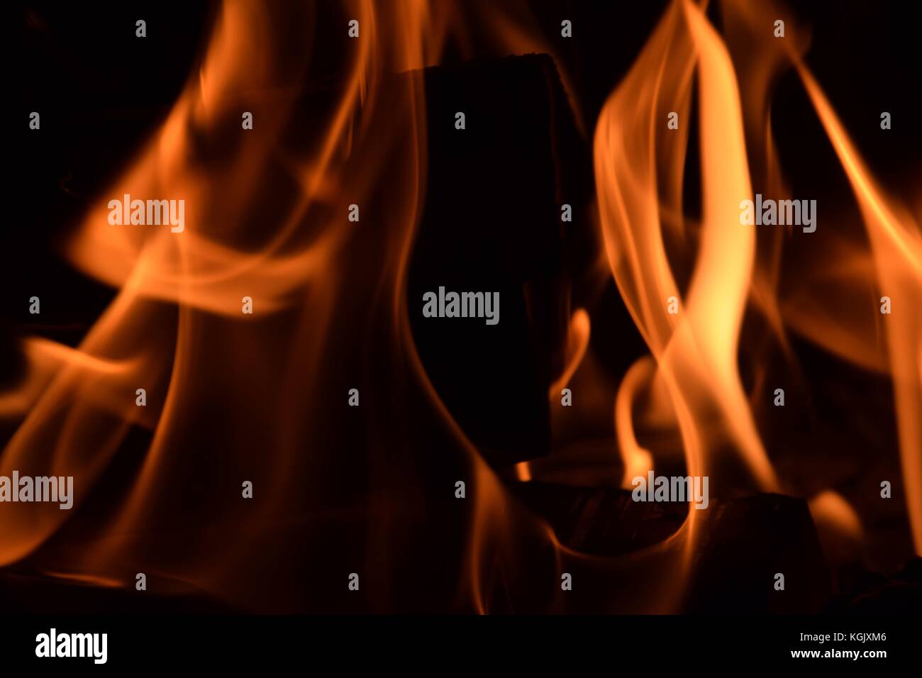 flames are burning red, orange and yellow, blazing flames Stock Photo ...