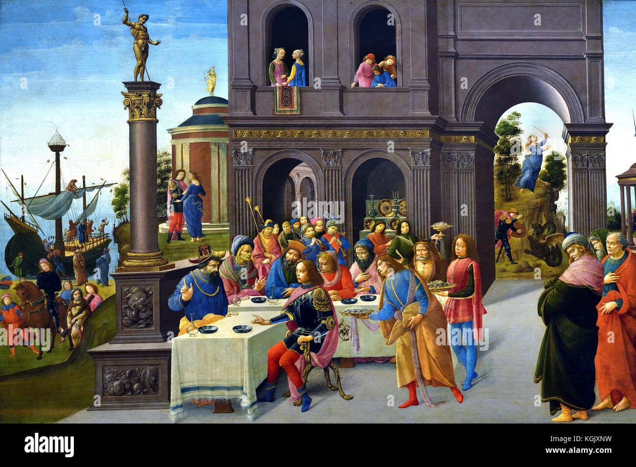 The Argonauts in Colchis, 1487, Bartolomeo di Giovanni, early ...