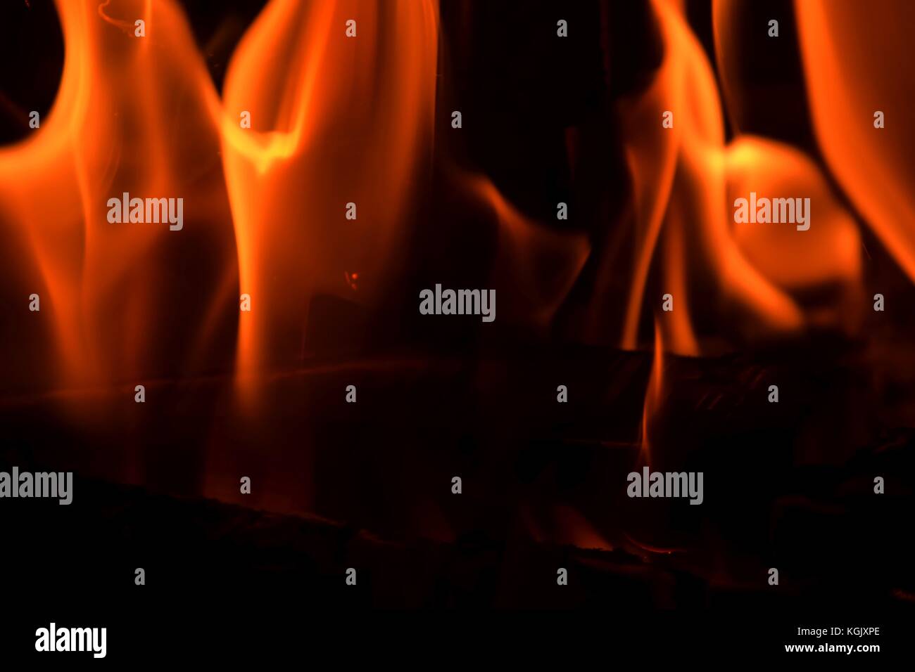 hot flames are coming out of the oven Stock Photo - Alamy