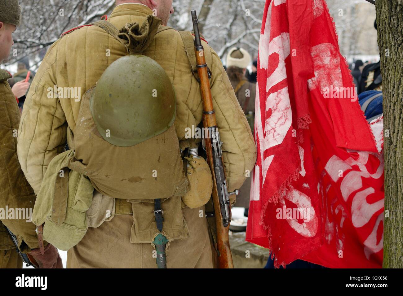 Soviet military uniform infantryman of the Second World war Stock Photo ...