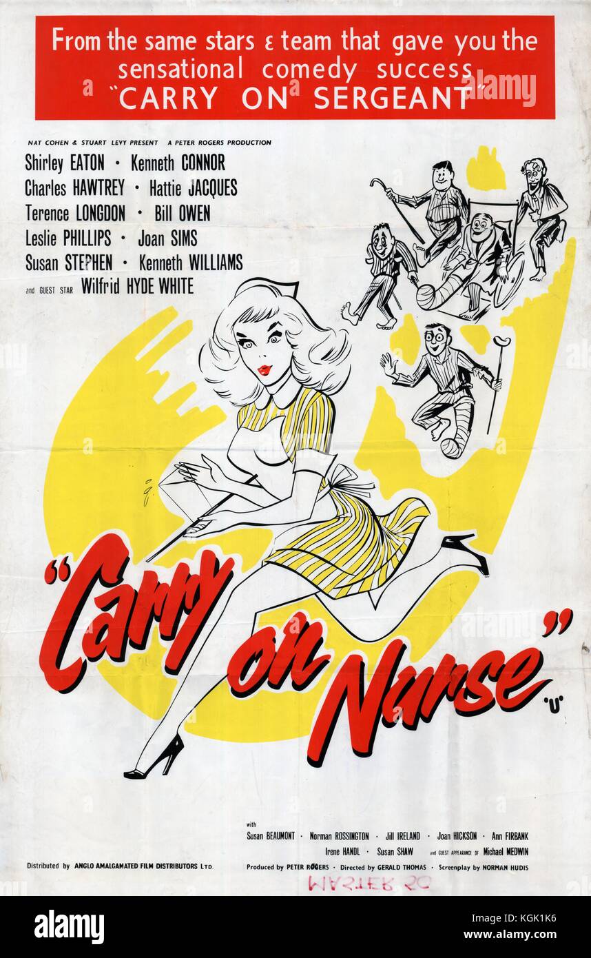 Carry on Nurse (1959) , Film poster Stock Photo - Alamy