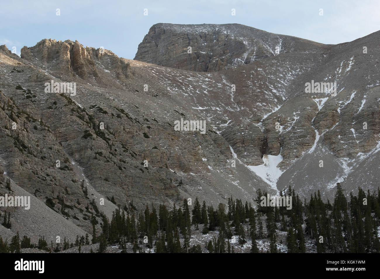 Wheeler Peak, Great Basin National Park, Baker, Nevada, USA Stock Photo ...