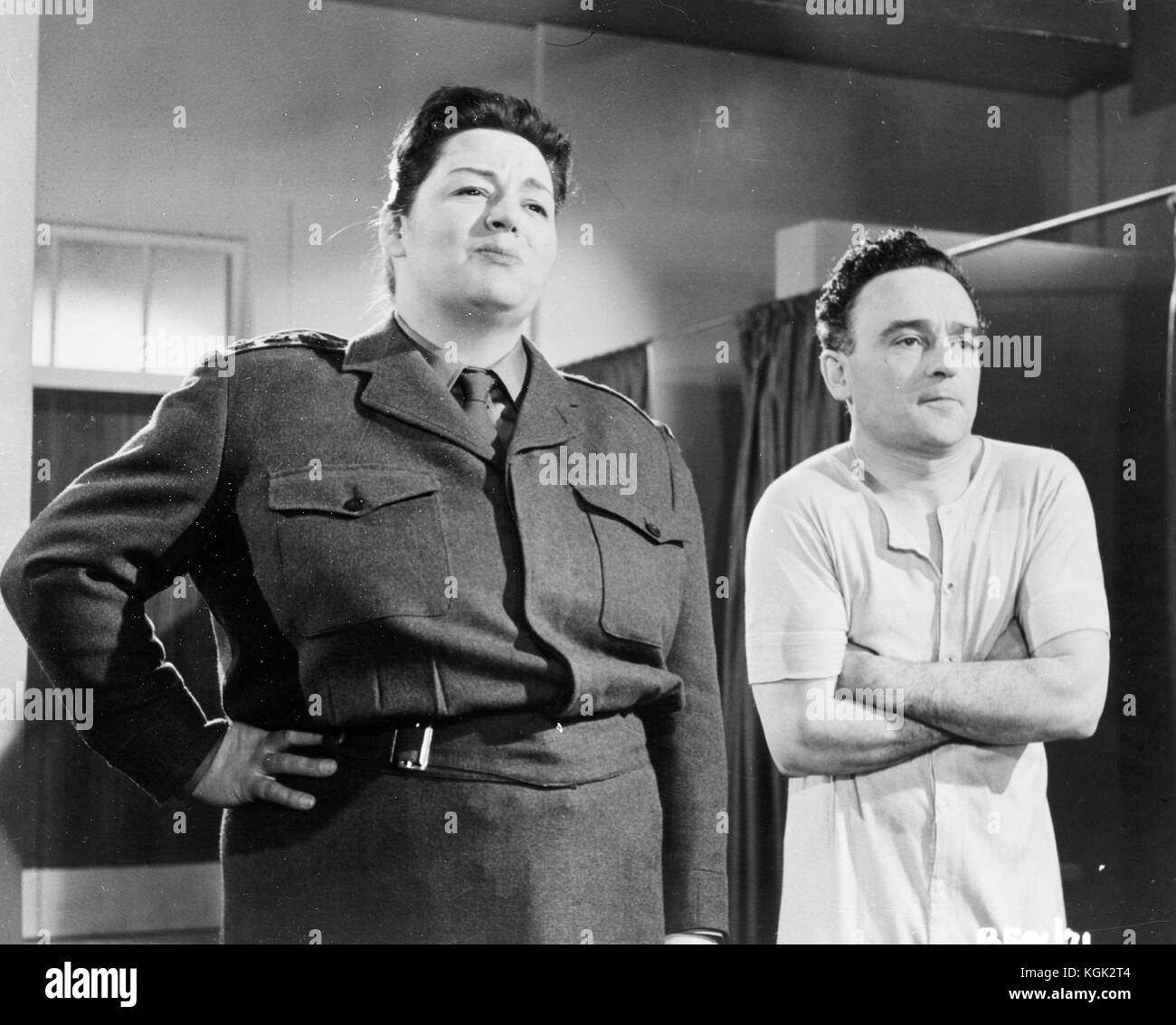 Carry on Sergeant (1958) , Kenneth Connor , Hattie Jacques Stock Photo ...