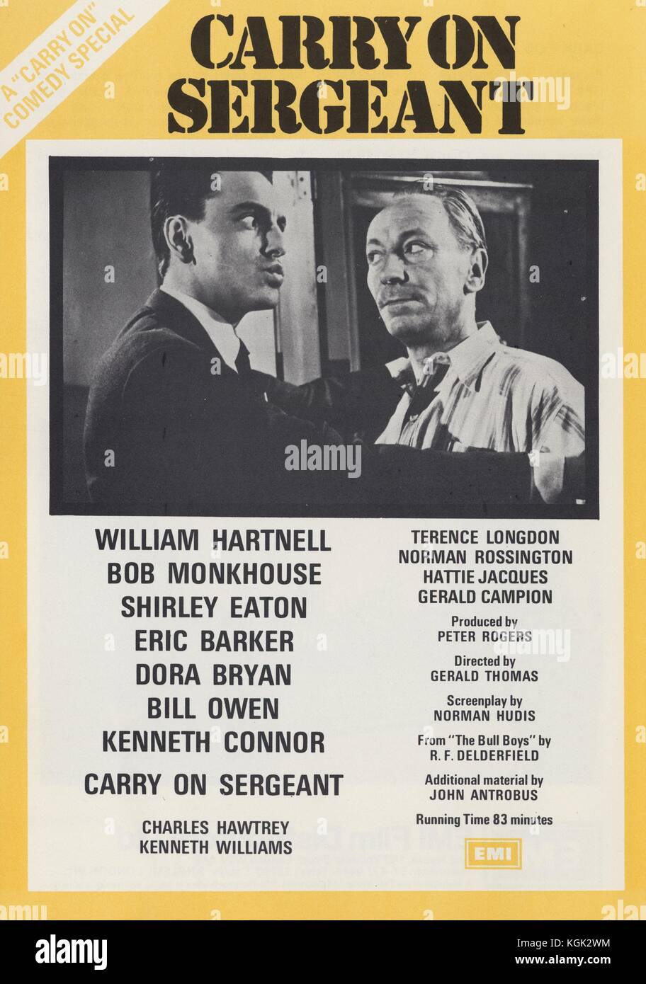 Carry on sergeant hartnell hi-res stock photography and images - Alamy