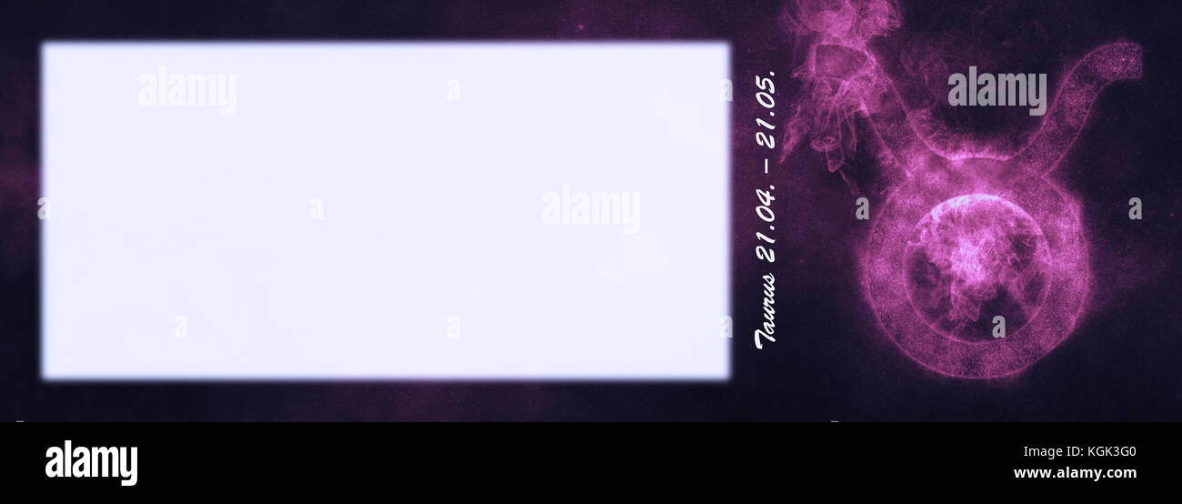 Taurus Zodiac Sign. Taurus Horoscope Sign. Template text room Stock ...