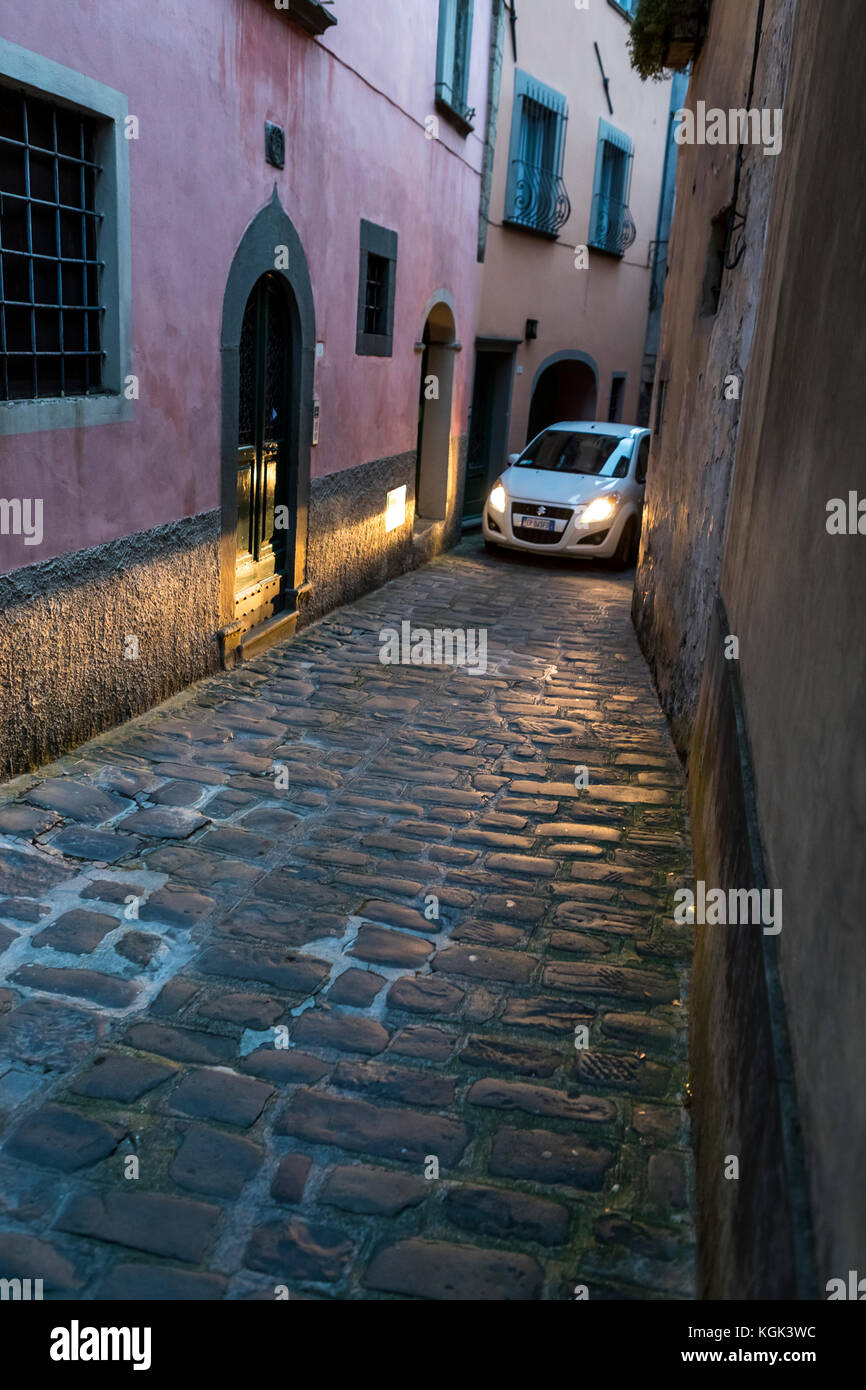 Only small compact cars can negotiate the narrow streets of hilltop ...