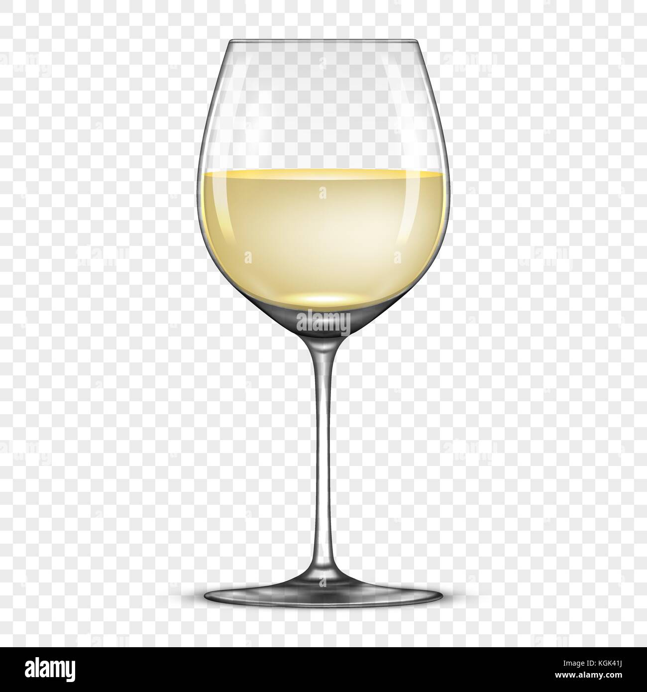 White Wine Glass Graphic White Wine Glass