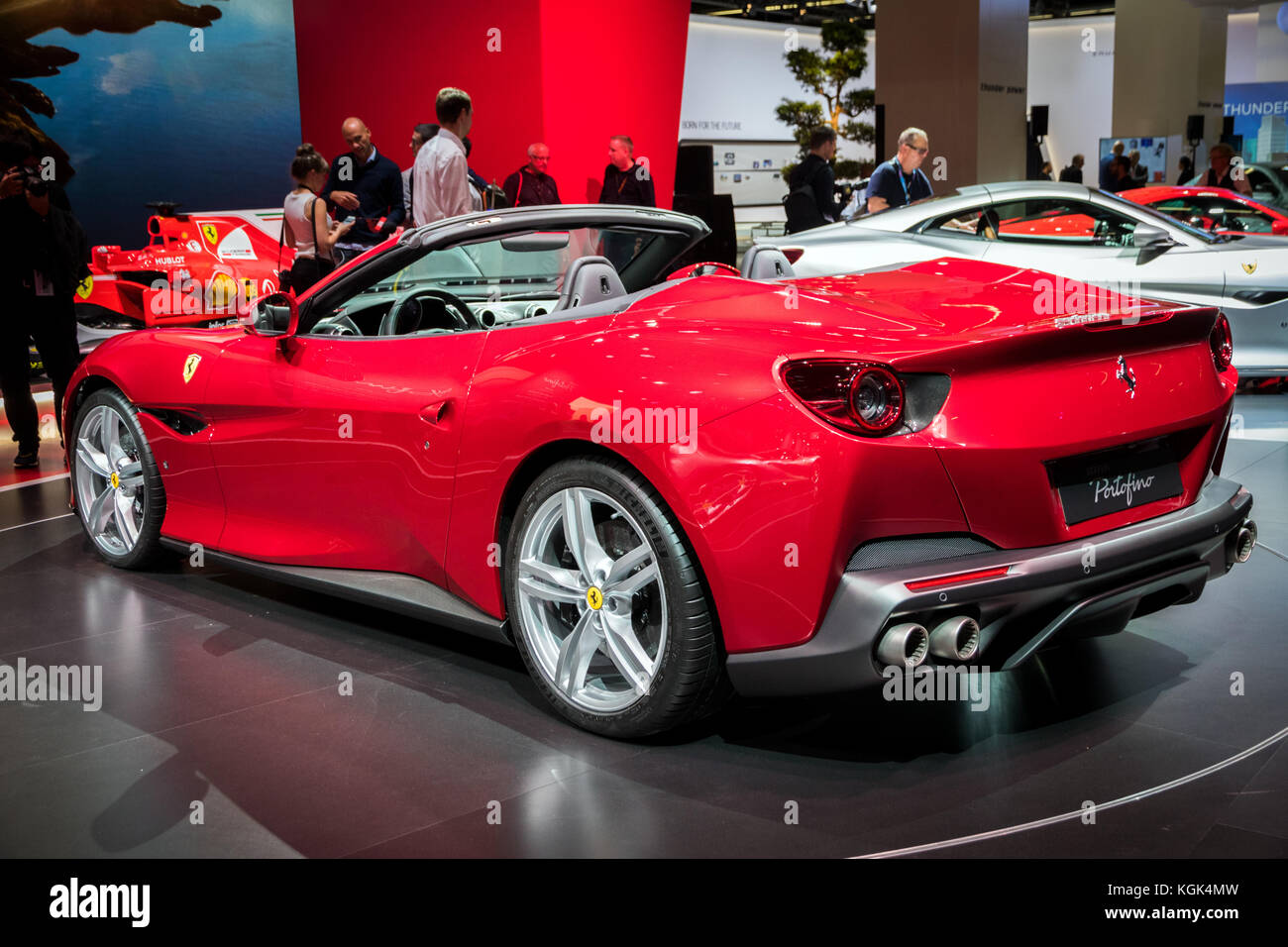 FRANKFURT, GERMANY - SEP 12, 2017: New Ferrari Portofino sports car ...