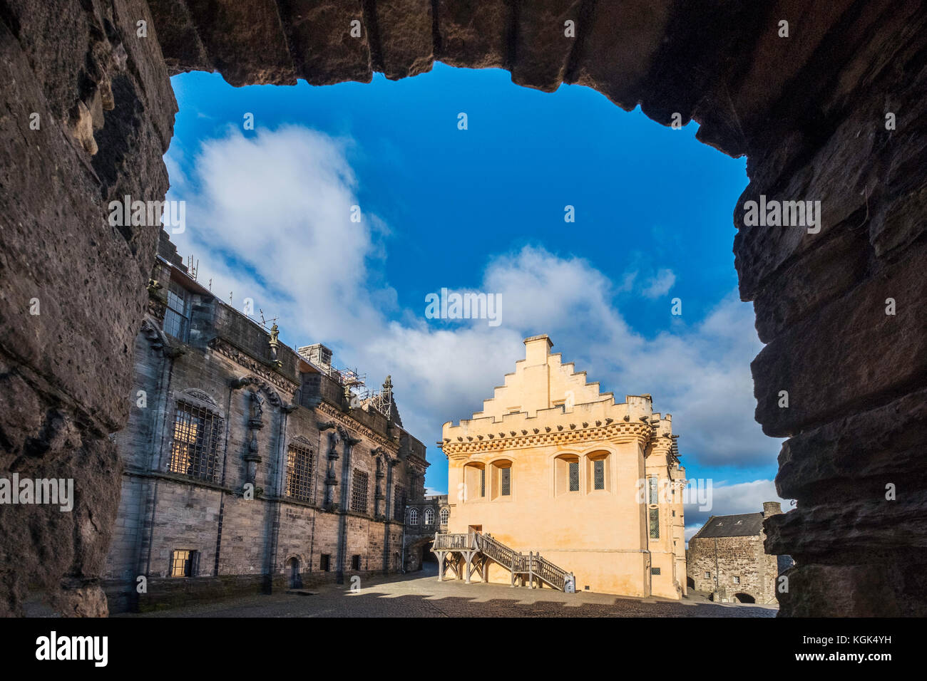 View of Great Hall inside Stirling Castle in Stirling, Scotland, United ...