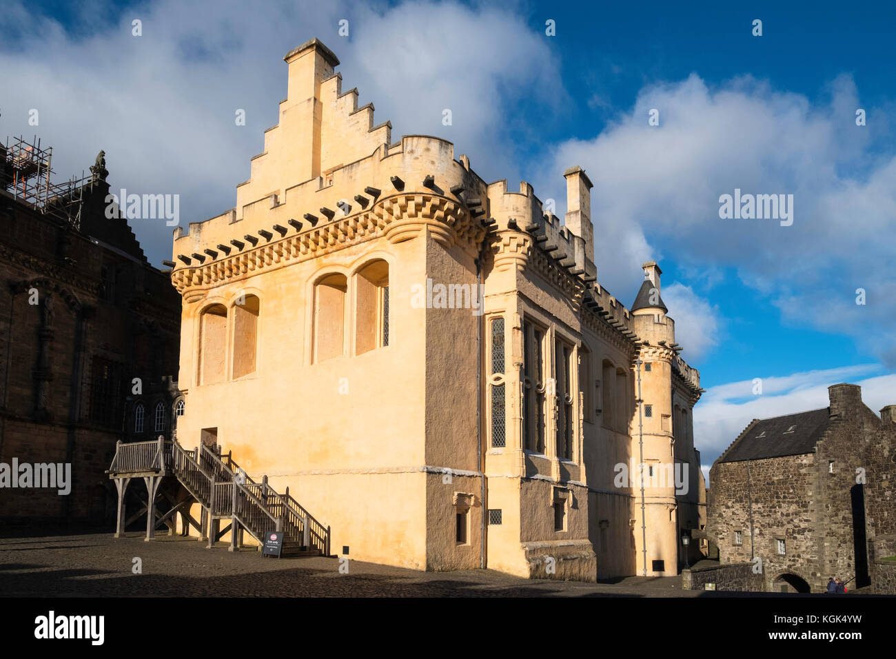 View of Great Hall inside Stirling Castle in Stirling, Scotland, United ...