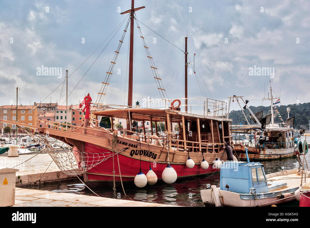 Croatia Rovinj Sailing Ship Stock Photo - Alamy