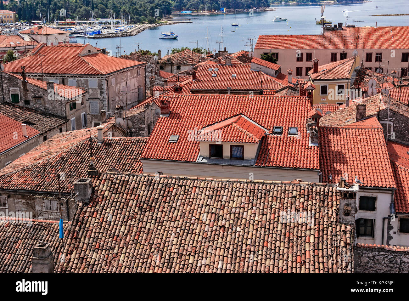View To The harbour Porec Croatia Stock Photo - Alamy