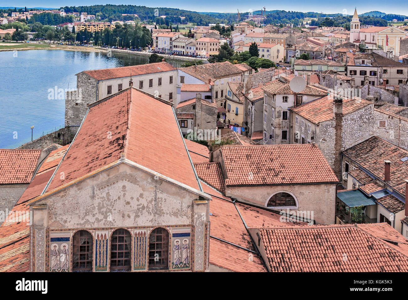 View Across Porec Town Croatia Stock Photo - Alamy