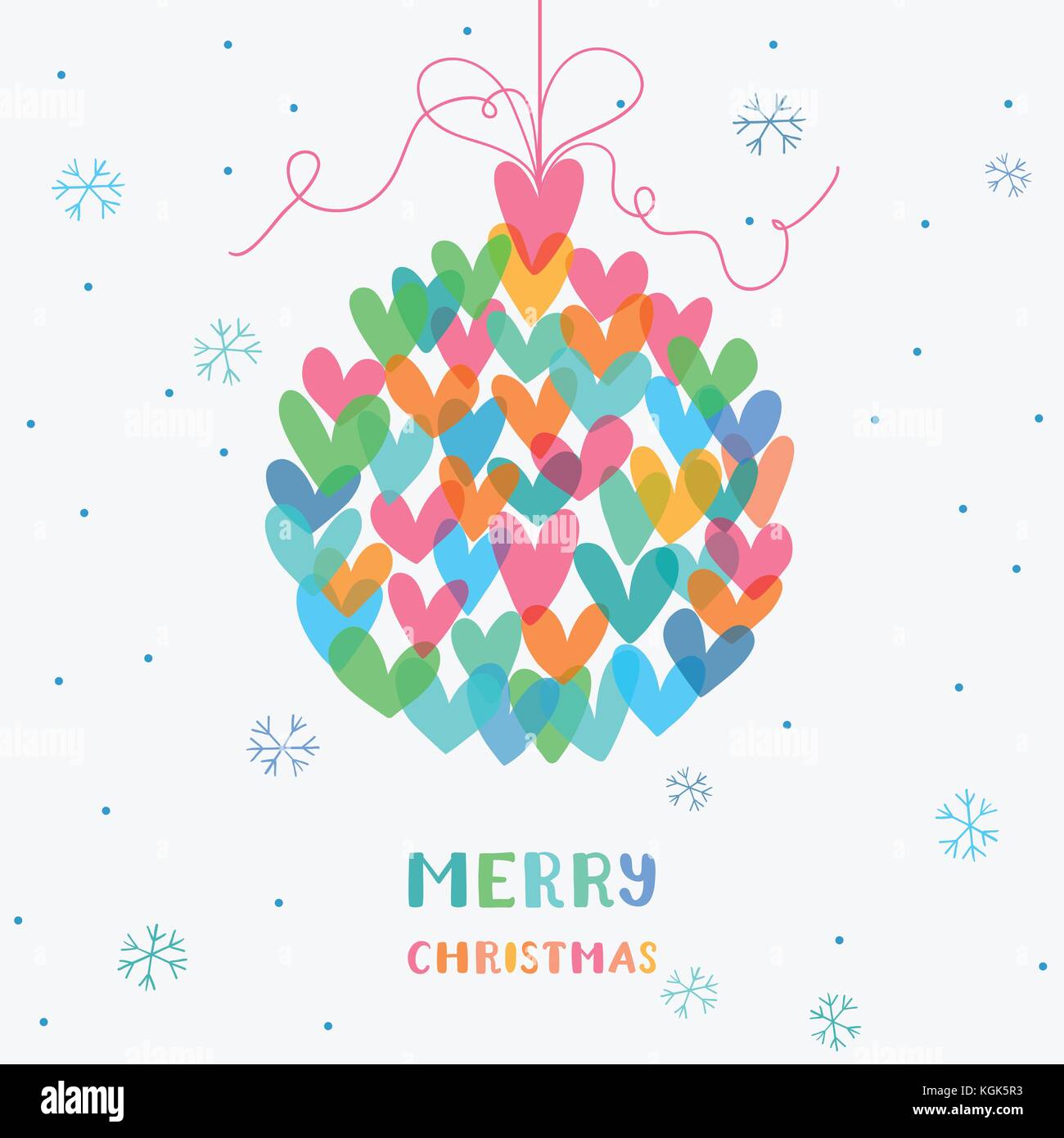 Cute blue red hearts Stock Vector Images - Alamy