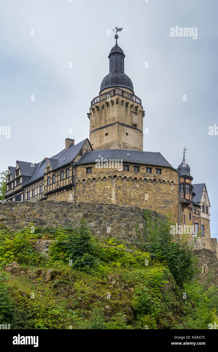 Falkenstein Castle in the Harz Mountains, Saxony-Anhalt, Germany Stock ...
