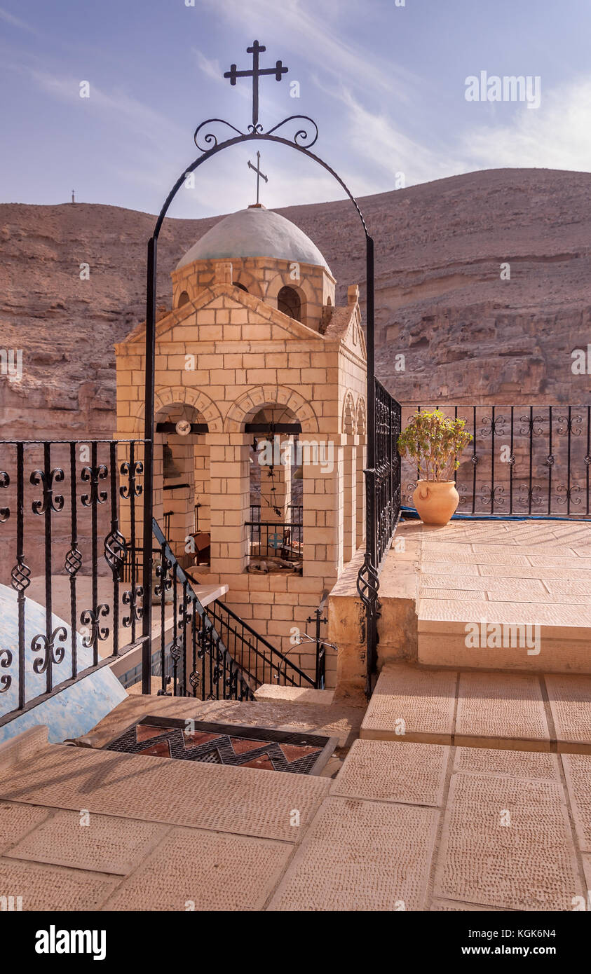 Orthodox Monastery of St. George in the lower valley Kelt in the Judean ...