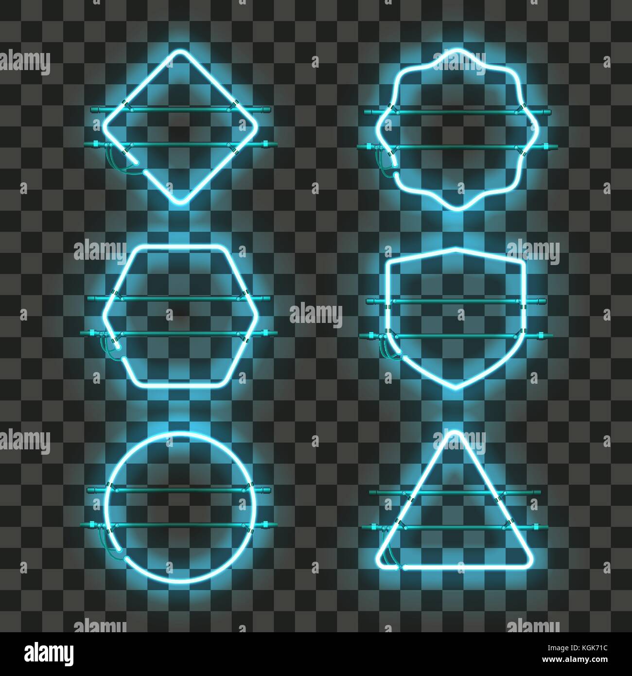 Neon azure color Stock Vector Images - Alamy