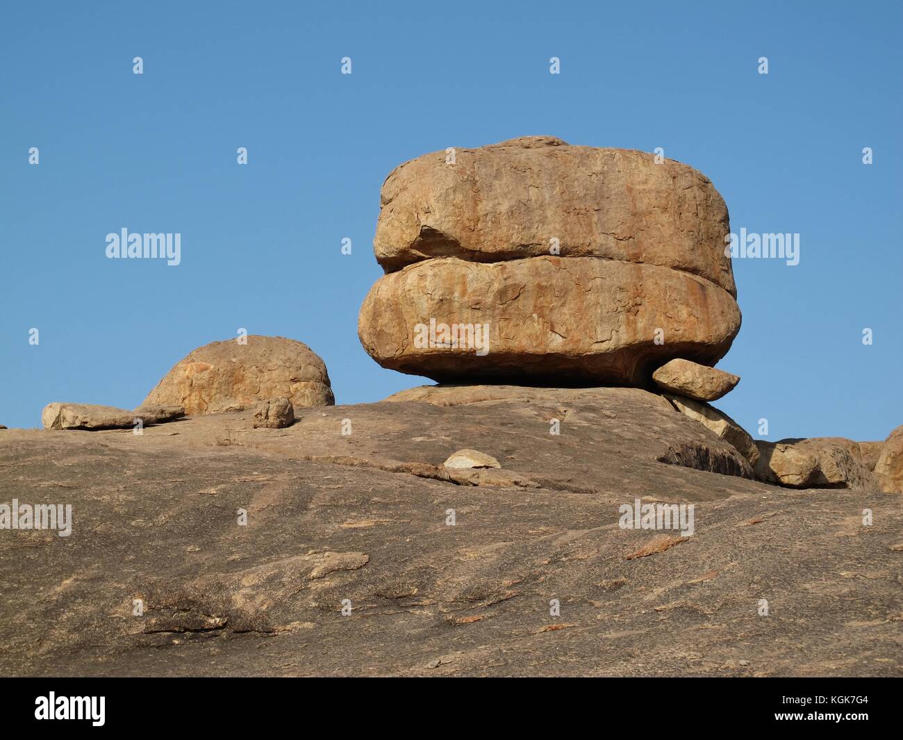 Unique shaped granite boulder in Hampi, India Stock Photo - Alamy