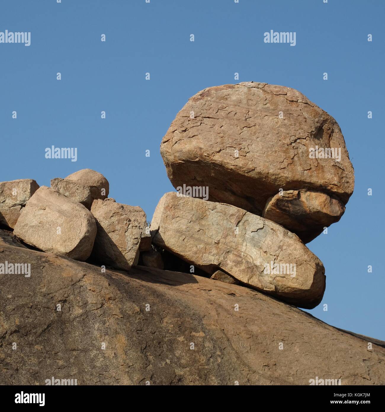 Granite boulder formation in Hampi, India Stock Photo - Alamy