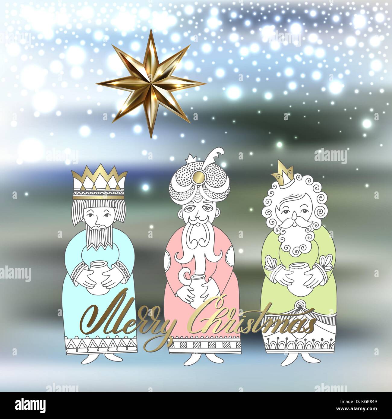 Three kings bring gifts hi-res stock photography and images - Alamy
