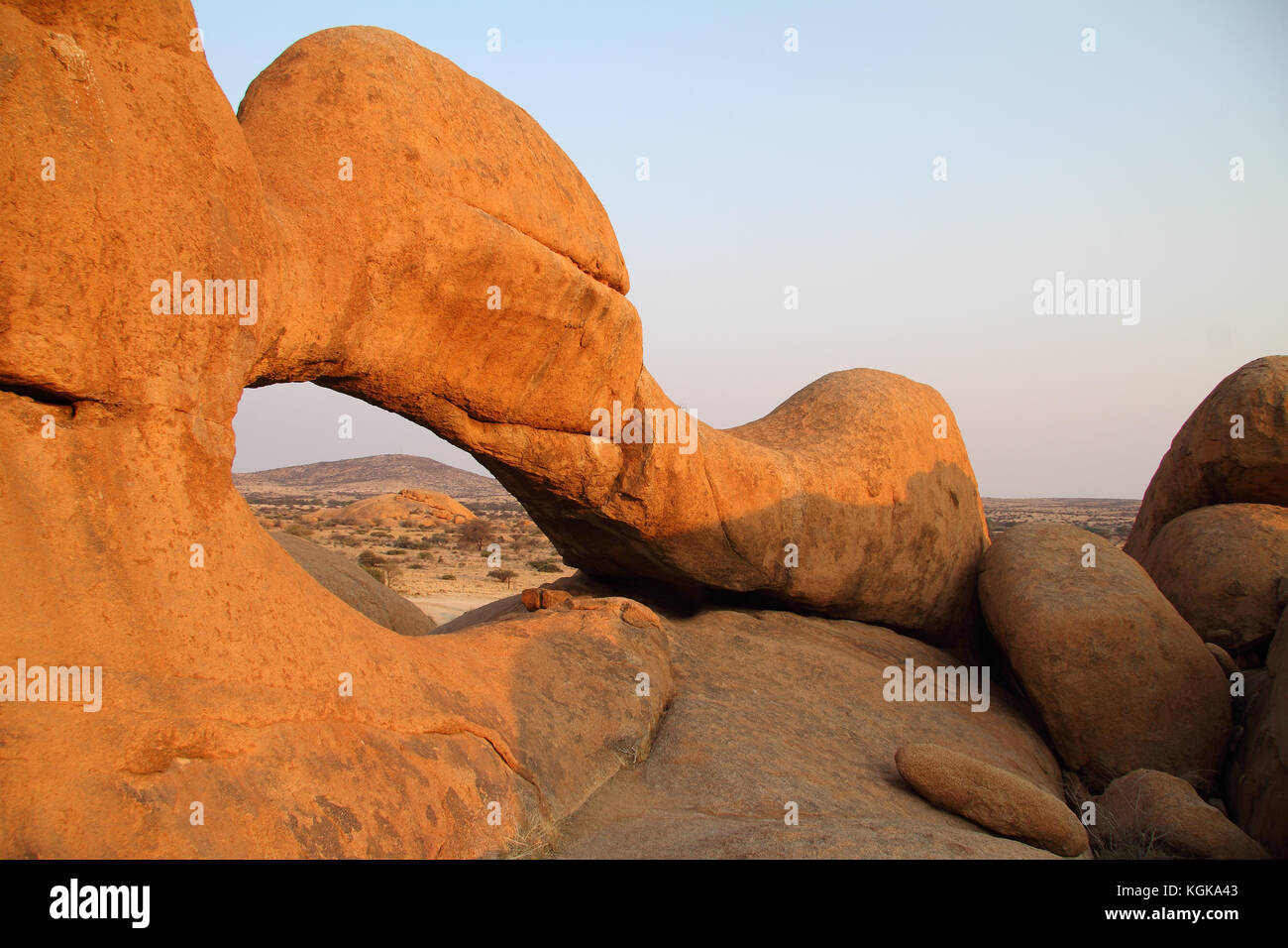 Rock arch in Spitzkoppe, Namibia Stock Photo - Alamy