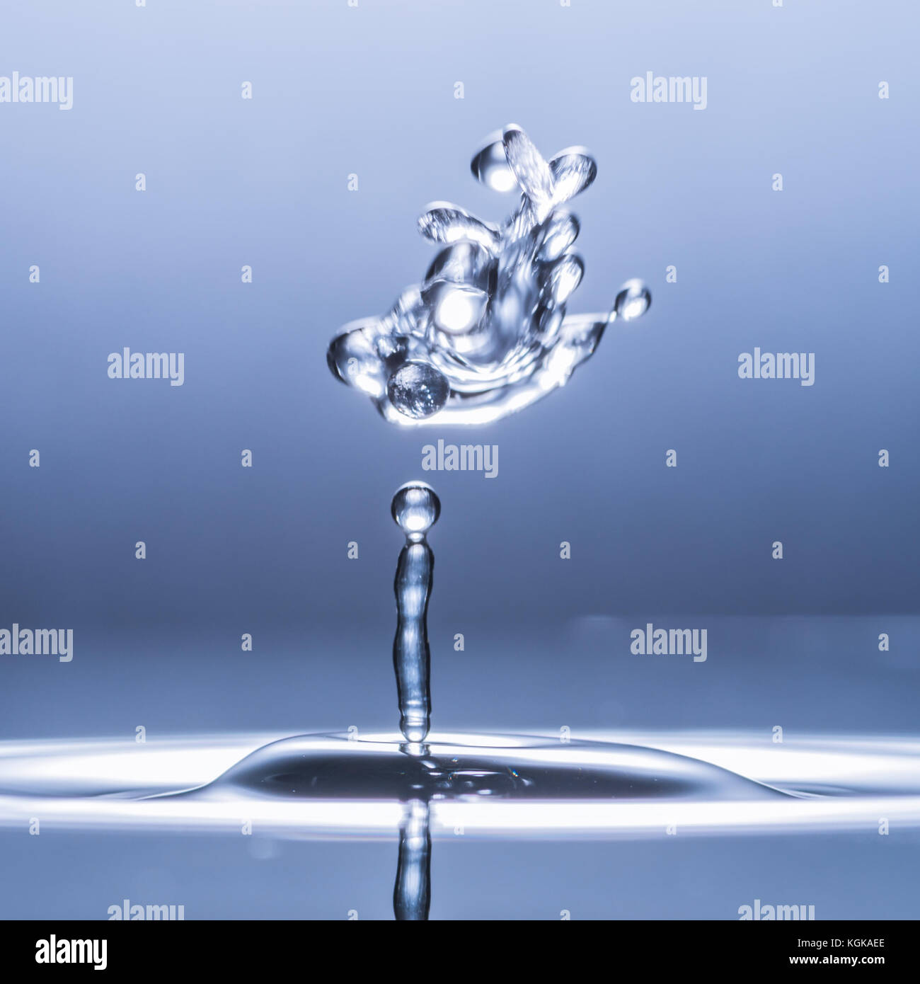 An abstract macro shot of a water drop collision Stock Photo - Alamy