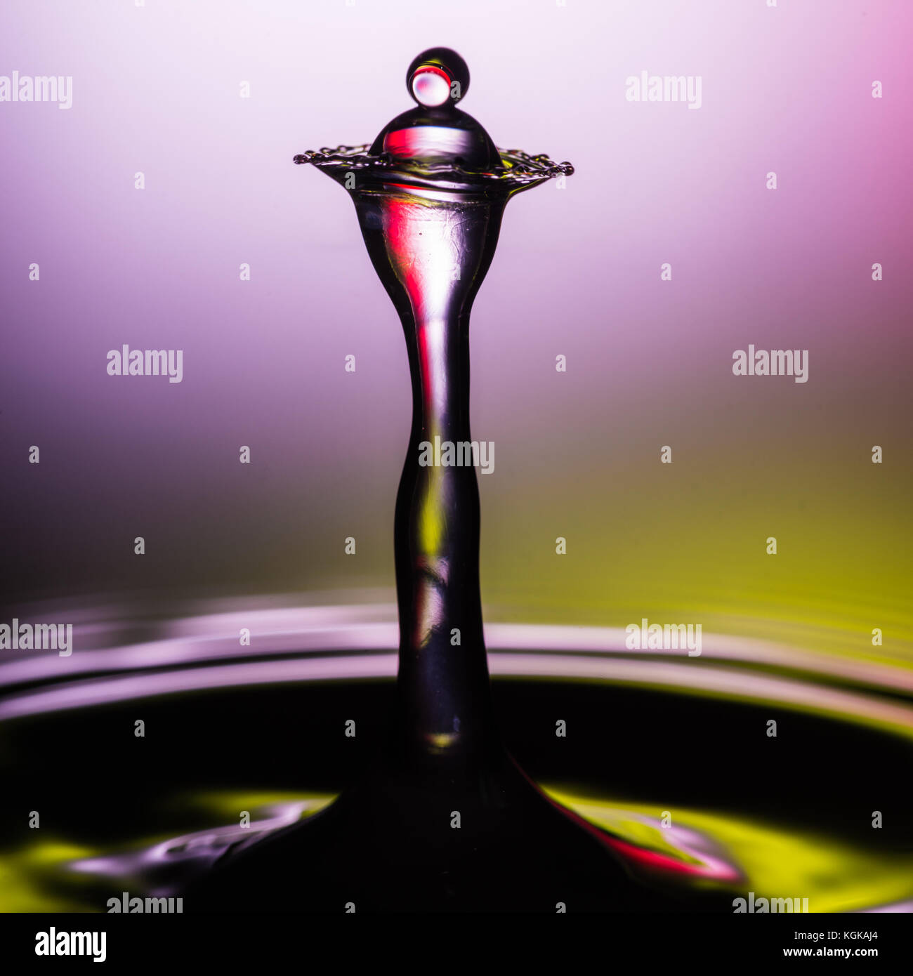 An abstract macro shot of a water drop collision Stock Photo - Alamy