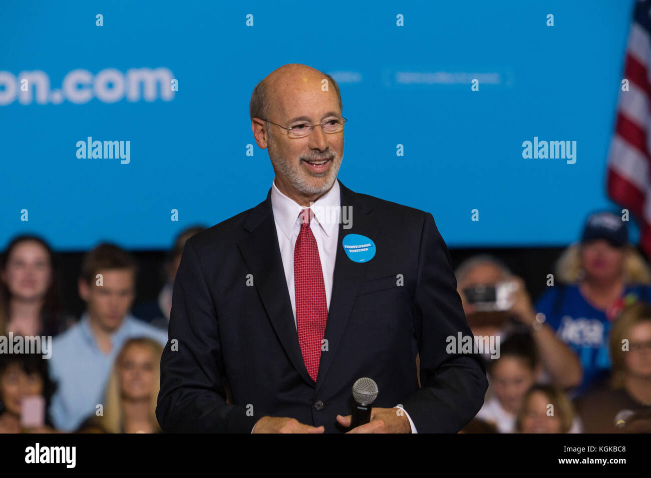 Harrisburg, PA, USA - October 4, 2016: Pennsylvania Governor Tom Wolf ...