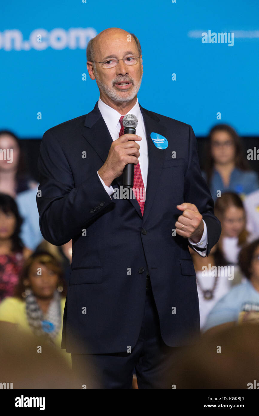 Harrisburg, PA, USA - October 4, 2016: Pennsylvania Governor Tom Wolf ...